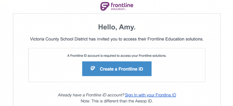 Frontline Account Creation Quick Start Guide – Springs Charter Schools